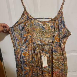 EARTHBOUND | Dresses | Nwt Earthbound Size Xxl Silky Paisley Boho Maxi ...